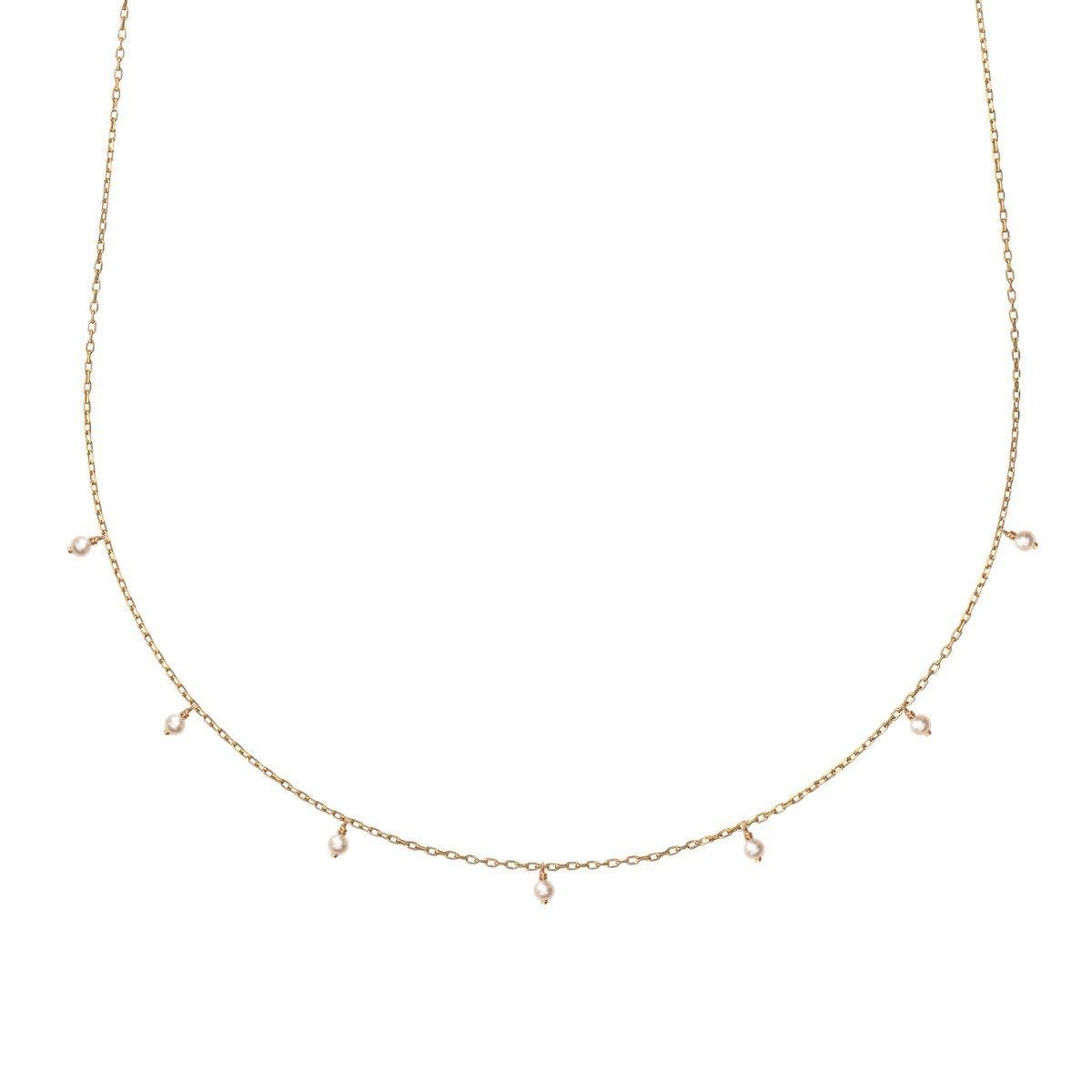 Monsoon Pearl Necklace Freshwater Pearls - 18k Gold – Perle de Lune